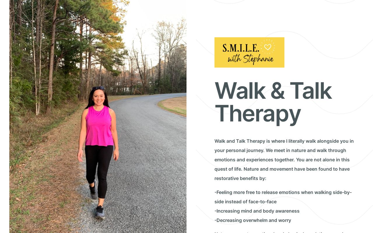Smile with Stephanie Walk & Talk Therapy